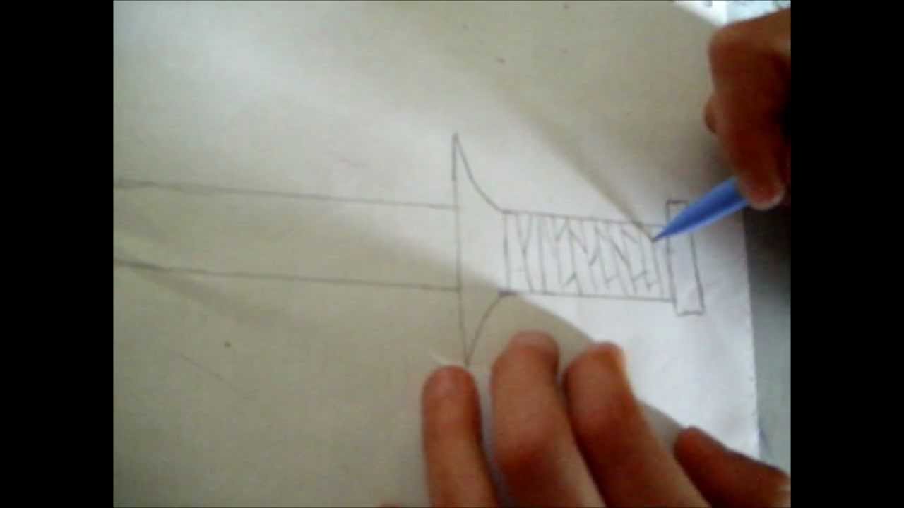 comment dessiner une épée - YouTube