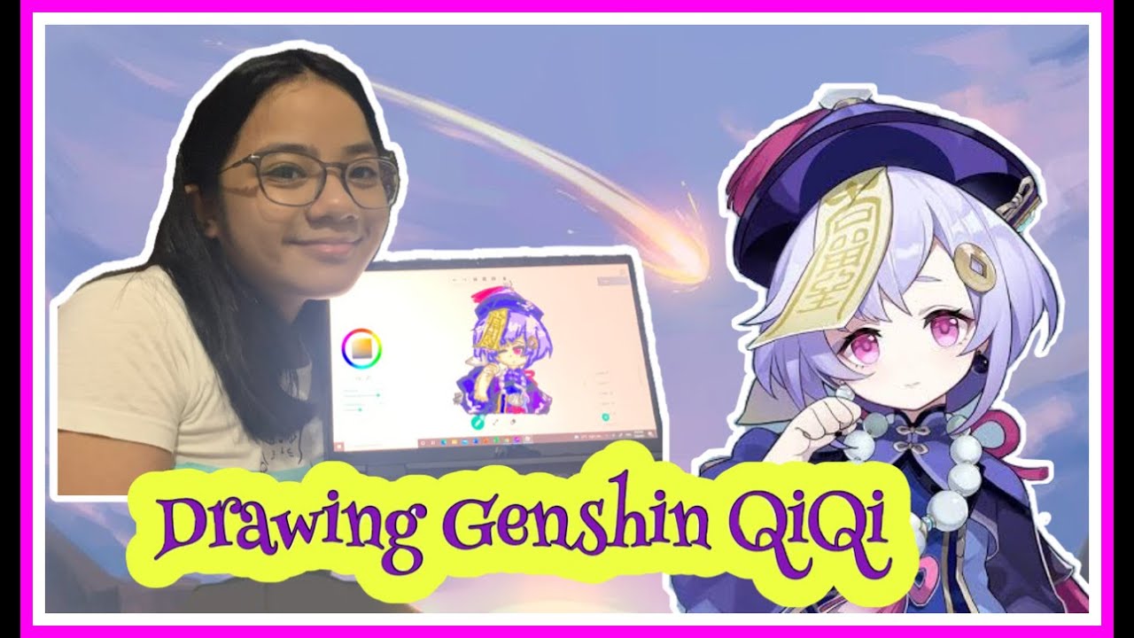 Trying to draw Genshin Impact QiQi - YouTube