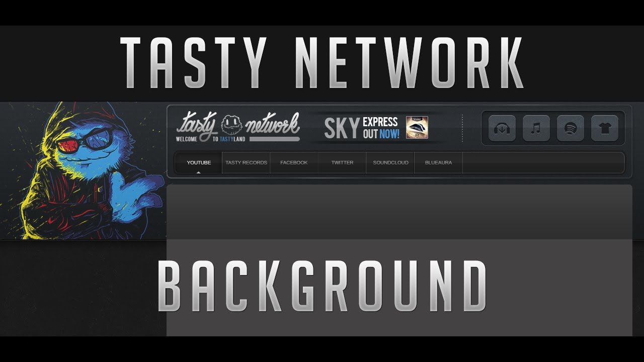 Speed Art - Tasty Network Background - YouTube