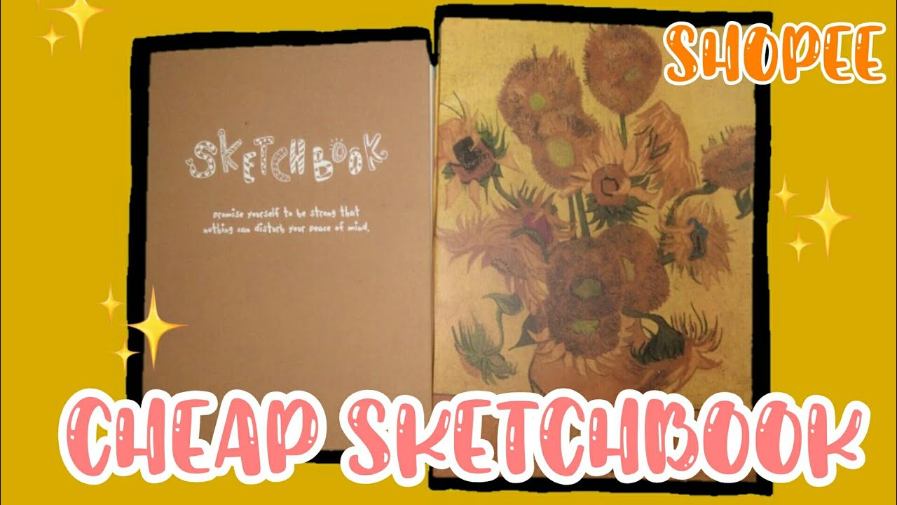 CHEAP SKETCHBOOK FROM SHOPEE || MariArt - YouTube