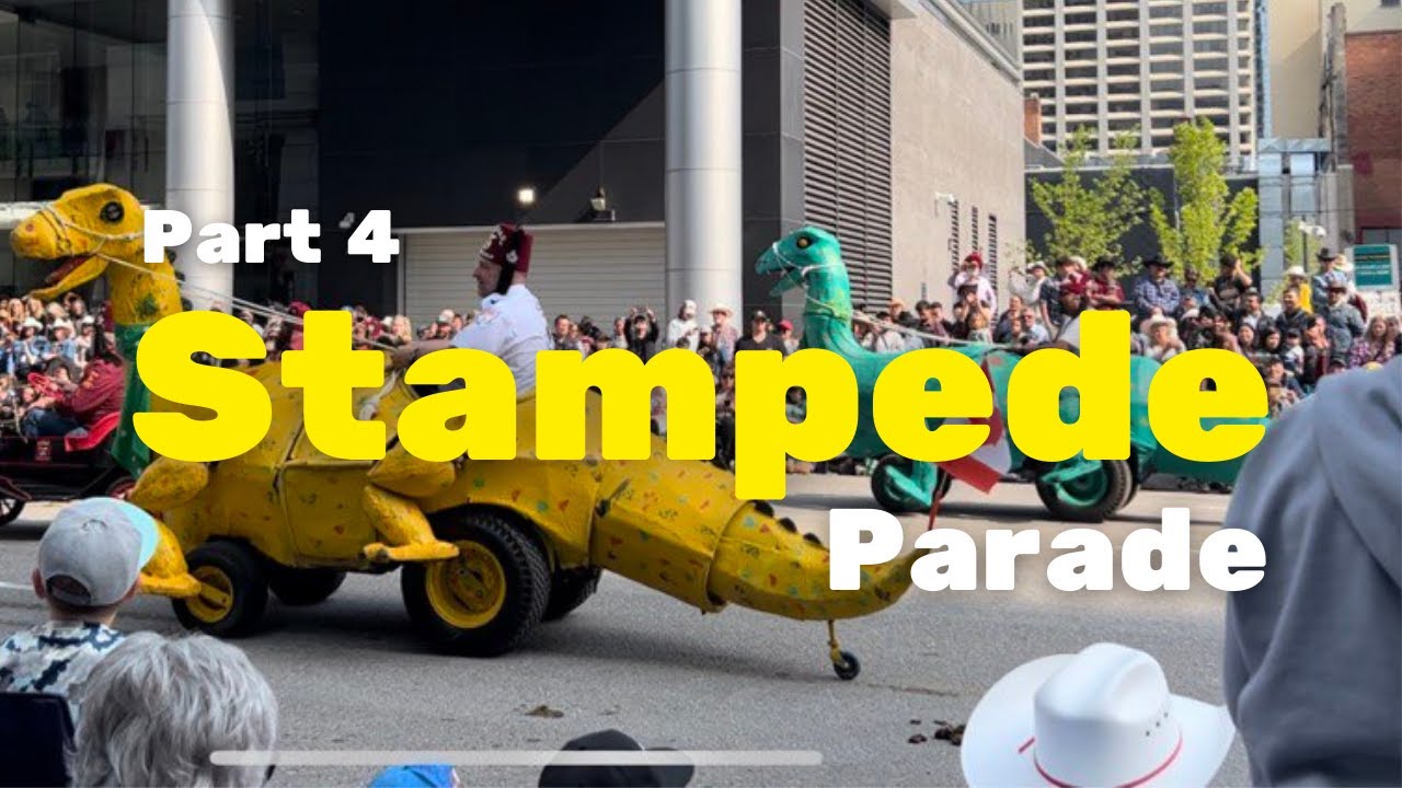 Amazing Calgary Stampede Parade (Part 4) on a Sunny Day Around Downtown ...