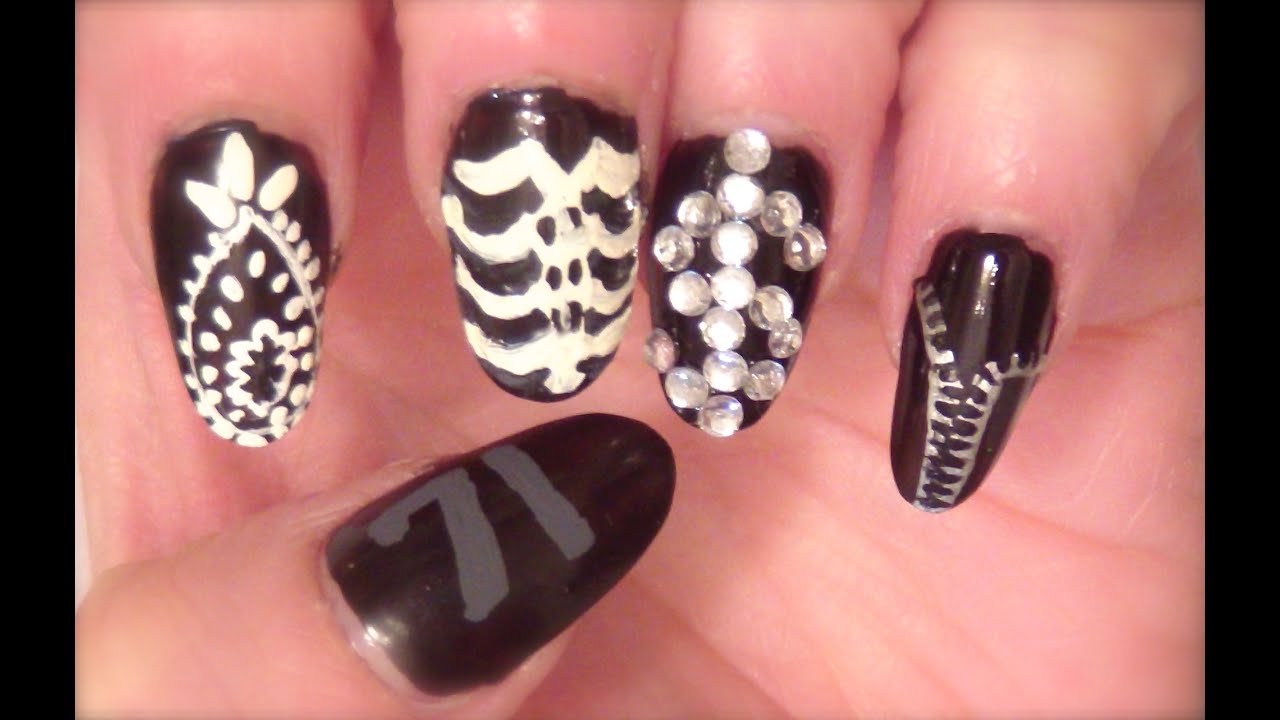 B.T.S. (Bangtan Boys) We Are Bulletproof Part 2 Kpop Nail Art - YouTube