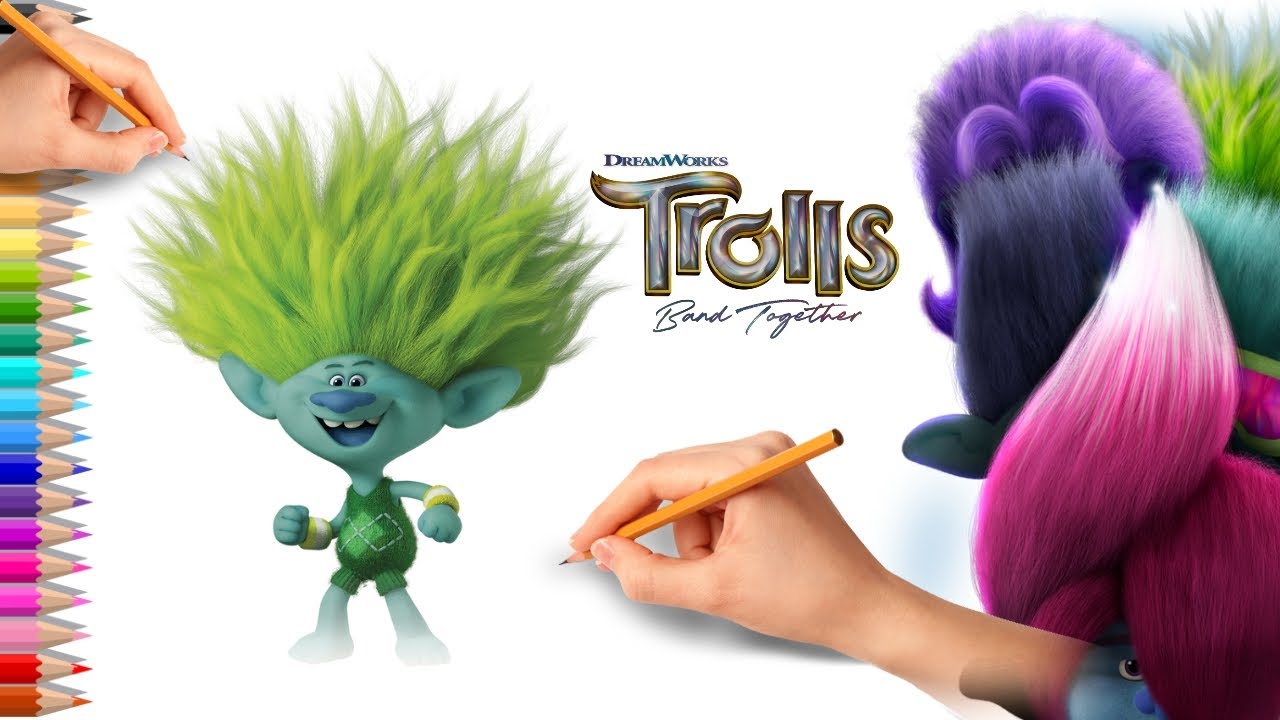 How to Draw Clay | Trolls 3 Band Together - YouTube