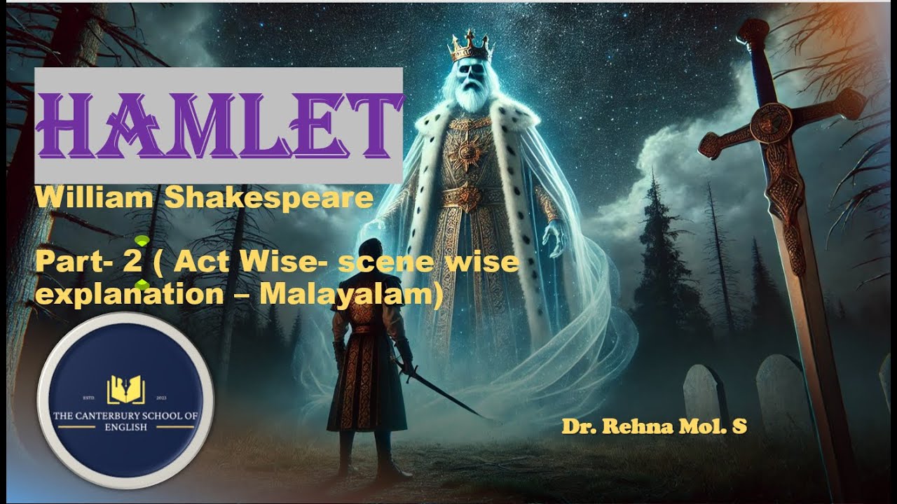 Hamlet - part 2- William Shakespeare- Act-2 & 3- detailed Malayalam ...