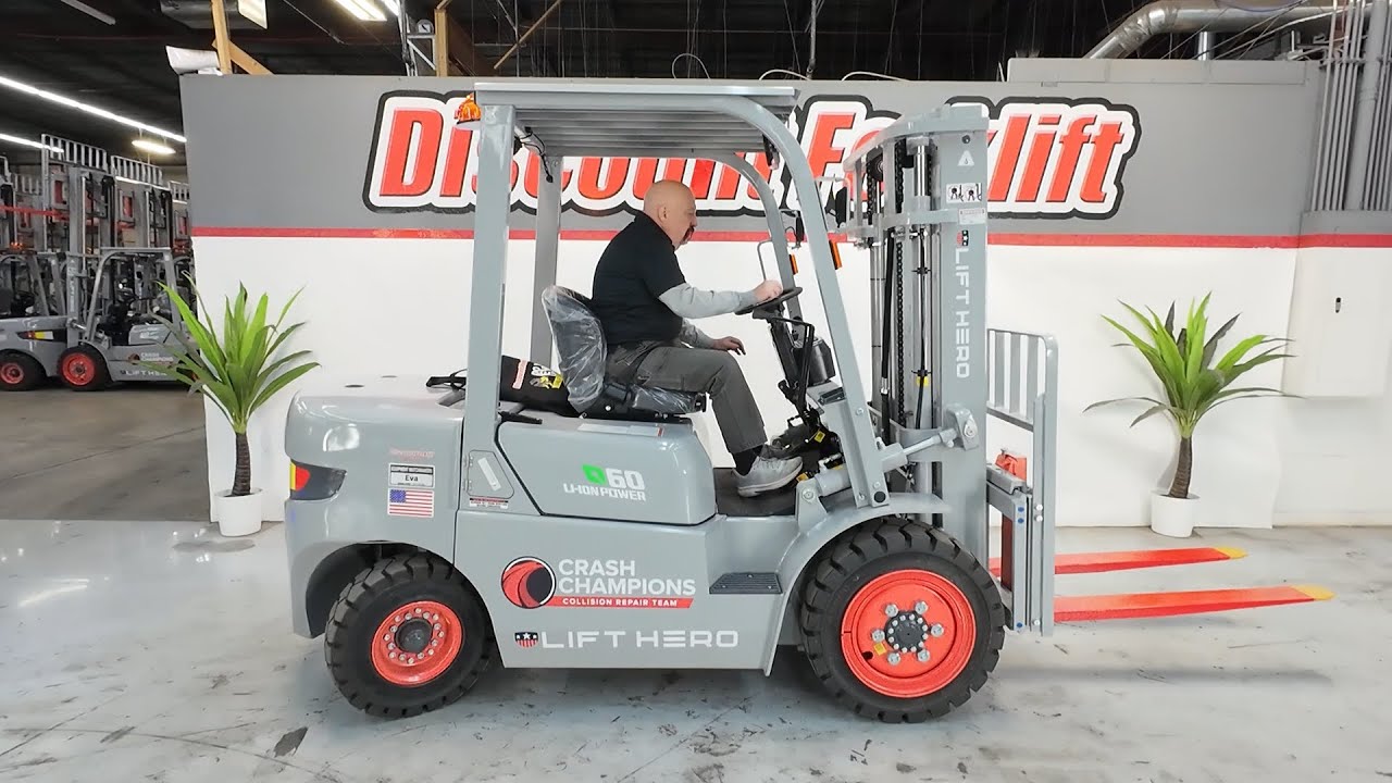 LIFT HERO CPD30 6,000lb Electric #0442 - Forklift for Sale - YouTube