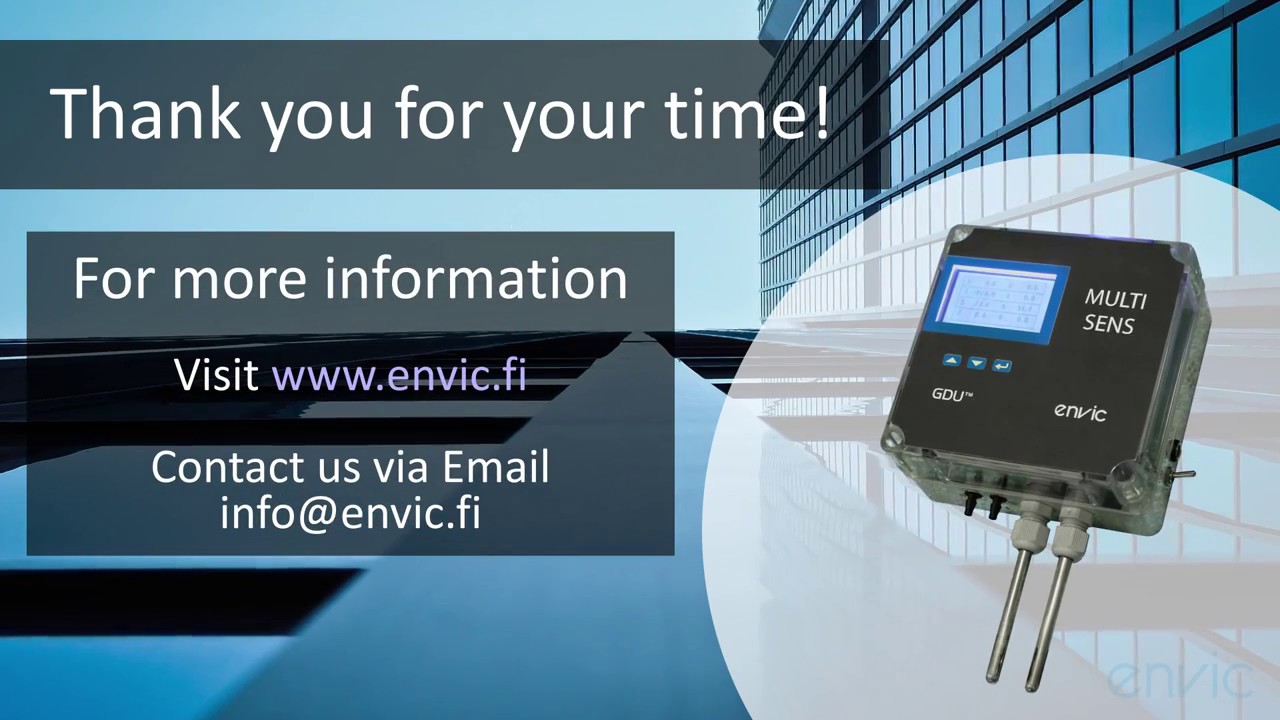Envic - GDU™ MultiSens for accurate IAQ measurements - YouTube