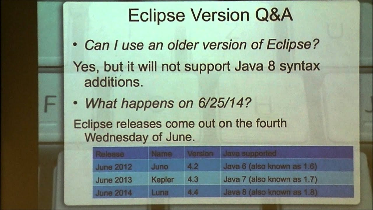 Frc Java 8 Introductory Seminar Youtube