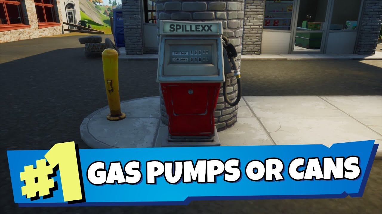 Deal 250 Damage Exploding Gas Pumps or Gas Cans (Easy Guide) - Fortnite Week 3 Challenge - YouTube