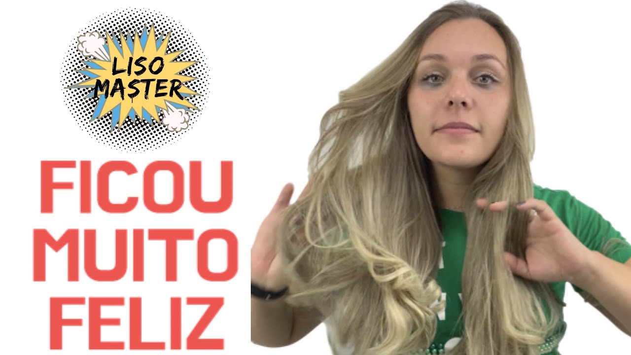 Cabelo loiro com o Liso Master, não percam. - YouTube