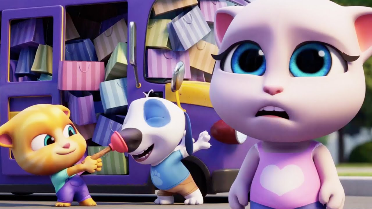 Talking Tom 👀 Tom zgubił prezent Angeli 🍿 Season 2 🍿 Super Toons TV Po ...