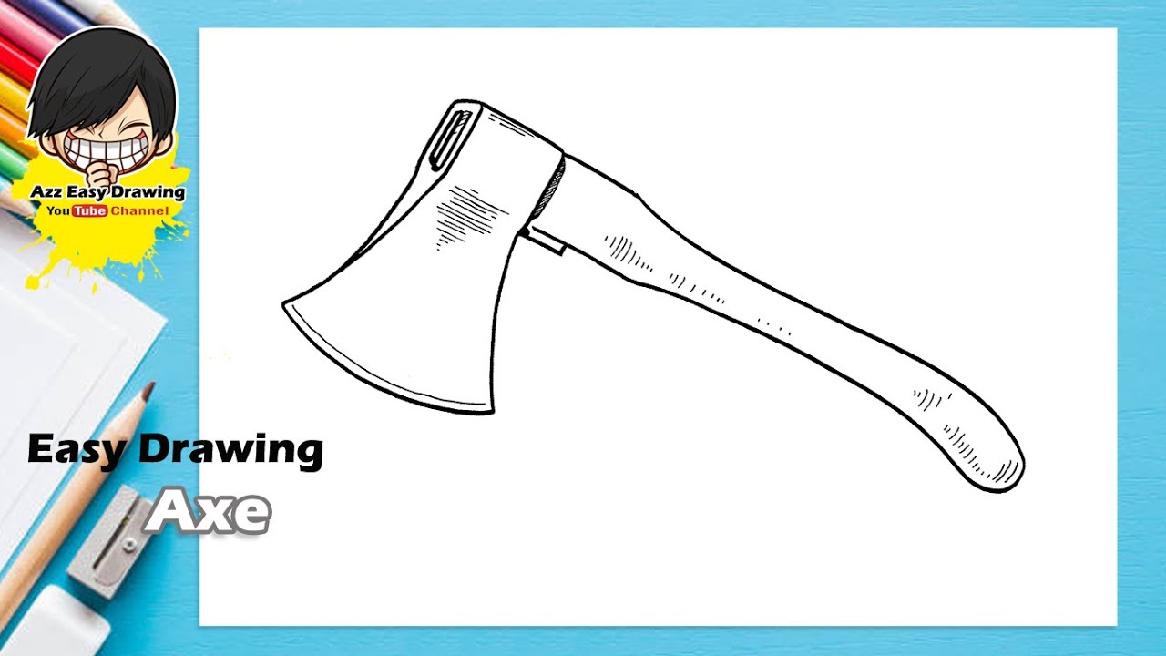 Easy Drawing Axe - YouTube