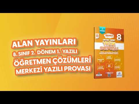 Alan Yayınları 8. Sınıf Türkçe 2. Dönem 1. Yazılı Çözümleri Part-3