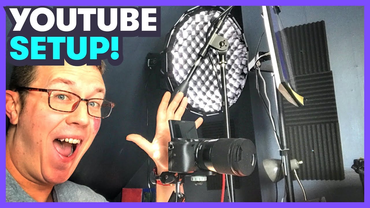 YOUTUBE SETUP: My gear & FAST editing workflow (tiny room studio) - YouTube