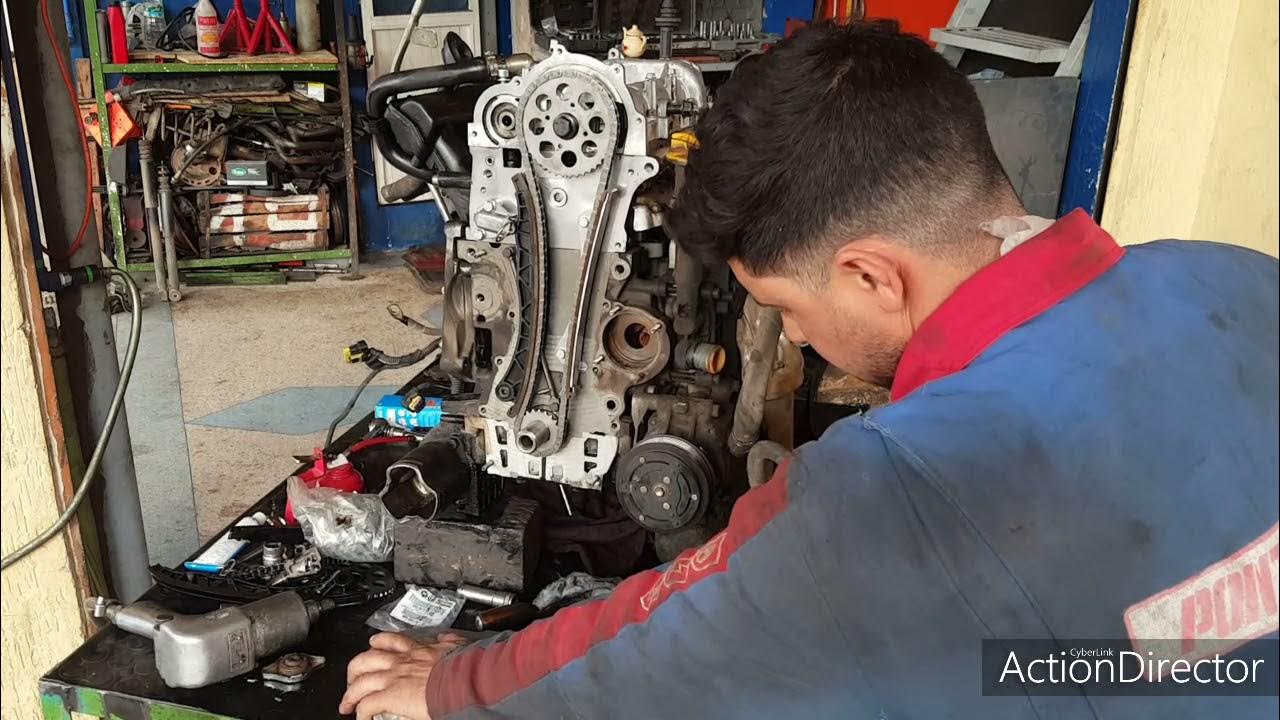 comment changer la chaine de distribution fiat doblo كيفية تغيير سلسلة توزيع فيات دوبلو - YouTube