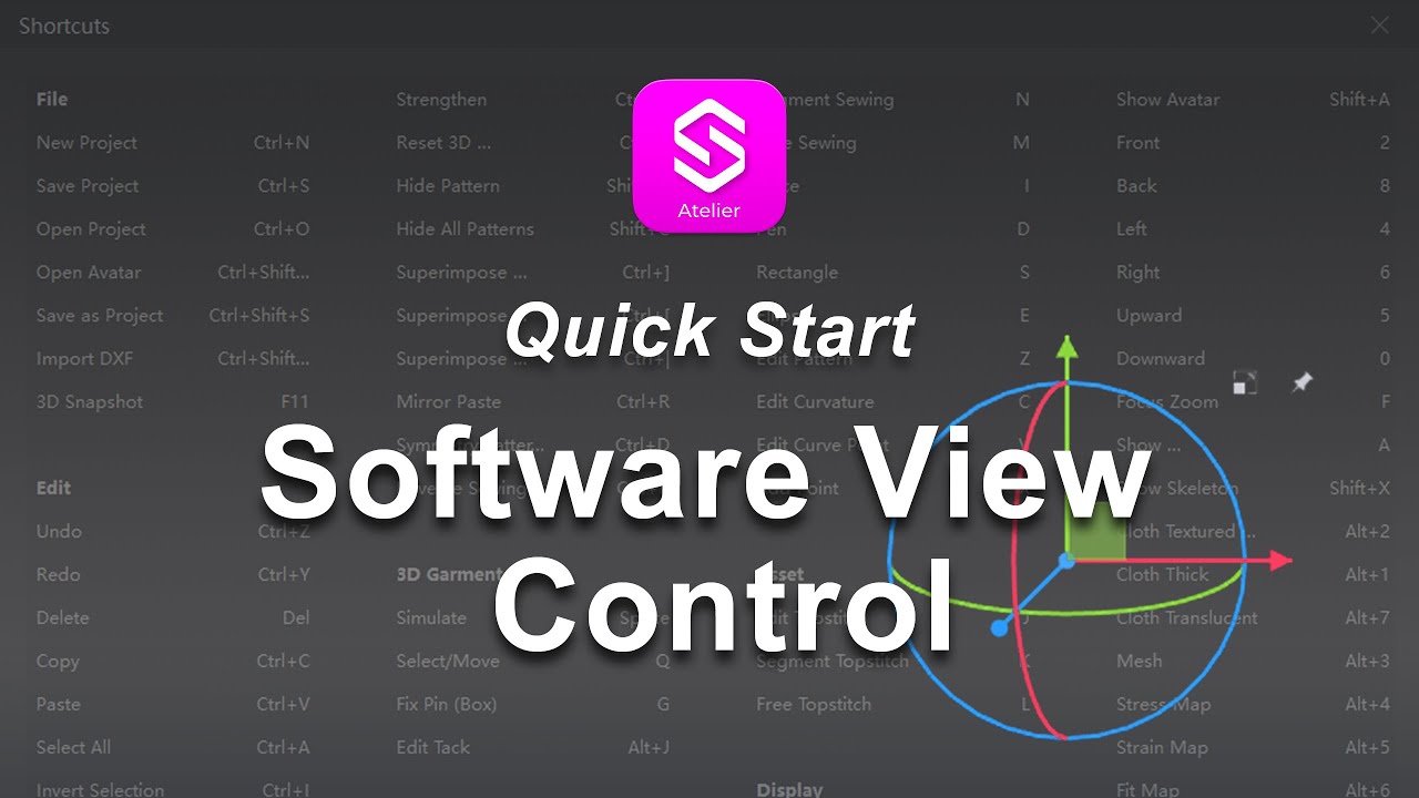[Atelier Quick Start]: Section Ⅱ. View Control and Shortcut Keys - YouTube