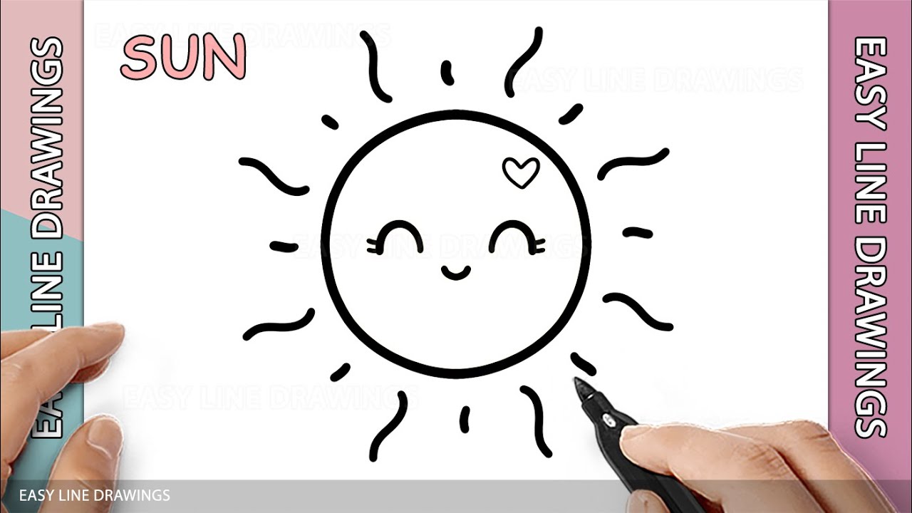 How to Draw SUN Easy Steps - YouTube