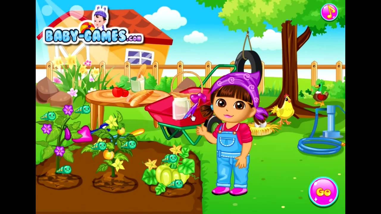 Dora the Explorer Dora Vegetable Planting Cartoon Game Movie New ...