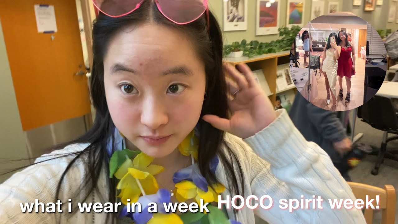 what i wear in a week during hoco spirit week! - YouTube