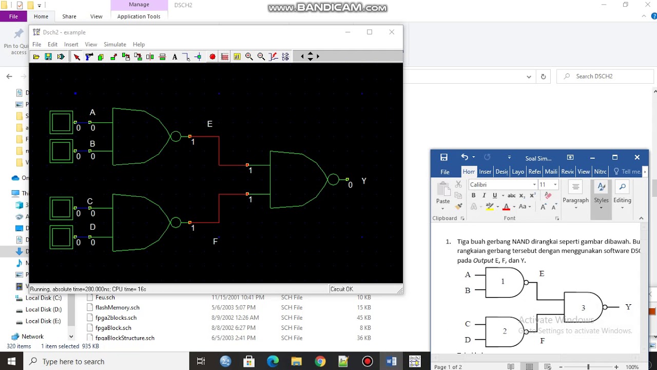 Tutorial simulasi aplikasi dsch 2 untuk pemula - YouTube