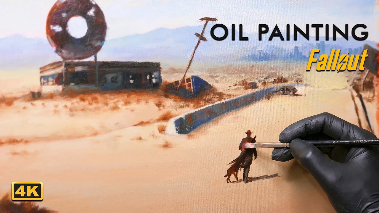 Oil Painting a Desert scene from Fallout Webseries 🎨 | Post-Apocalyptic ...