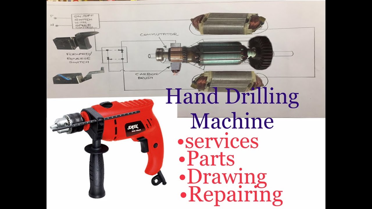 Hand Drilling Machine Repairing/Services/Circuit Diagram - YouTube