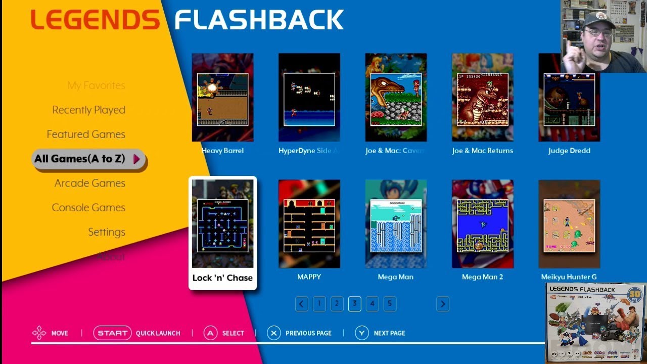 ATGames Legends Flashback 50 Built-In games part 3 - game play - YouTube