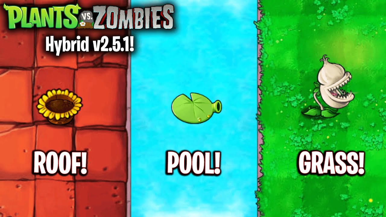 Plants vs Zombies Hybrid v2.5 (Hard Mode) | Adventure RooPooGss (RPG ...