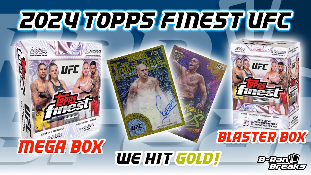 WE HIT GOLD! 🔥 2024 Topps Finest UFC Mega & Blaster Boxes! 1 AUTO PER ...
