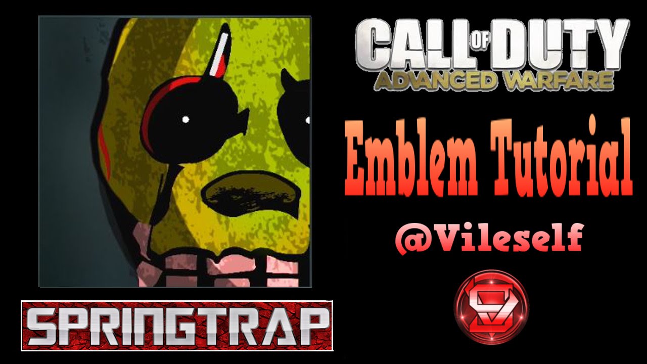 Advanced Warfare Emblem Tutorial: Spring Trap (FNaF) - YouTube