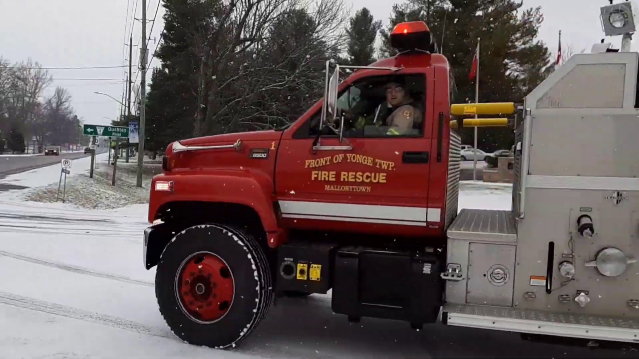 Front of Yonge Fire Department Green Light Awareness. - YouTube