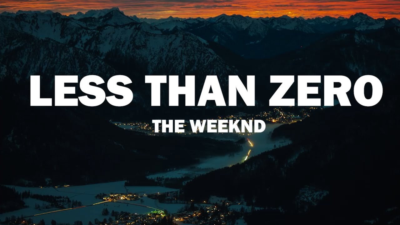 The Weeknd - Less Than Zero (Lyrics) - YouTube