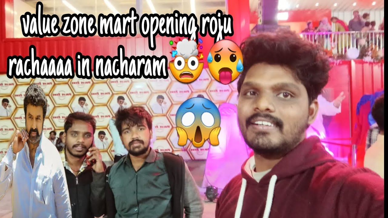 value zone mart opening roju rachaaaa in nacharam | telugu | opening ...