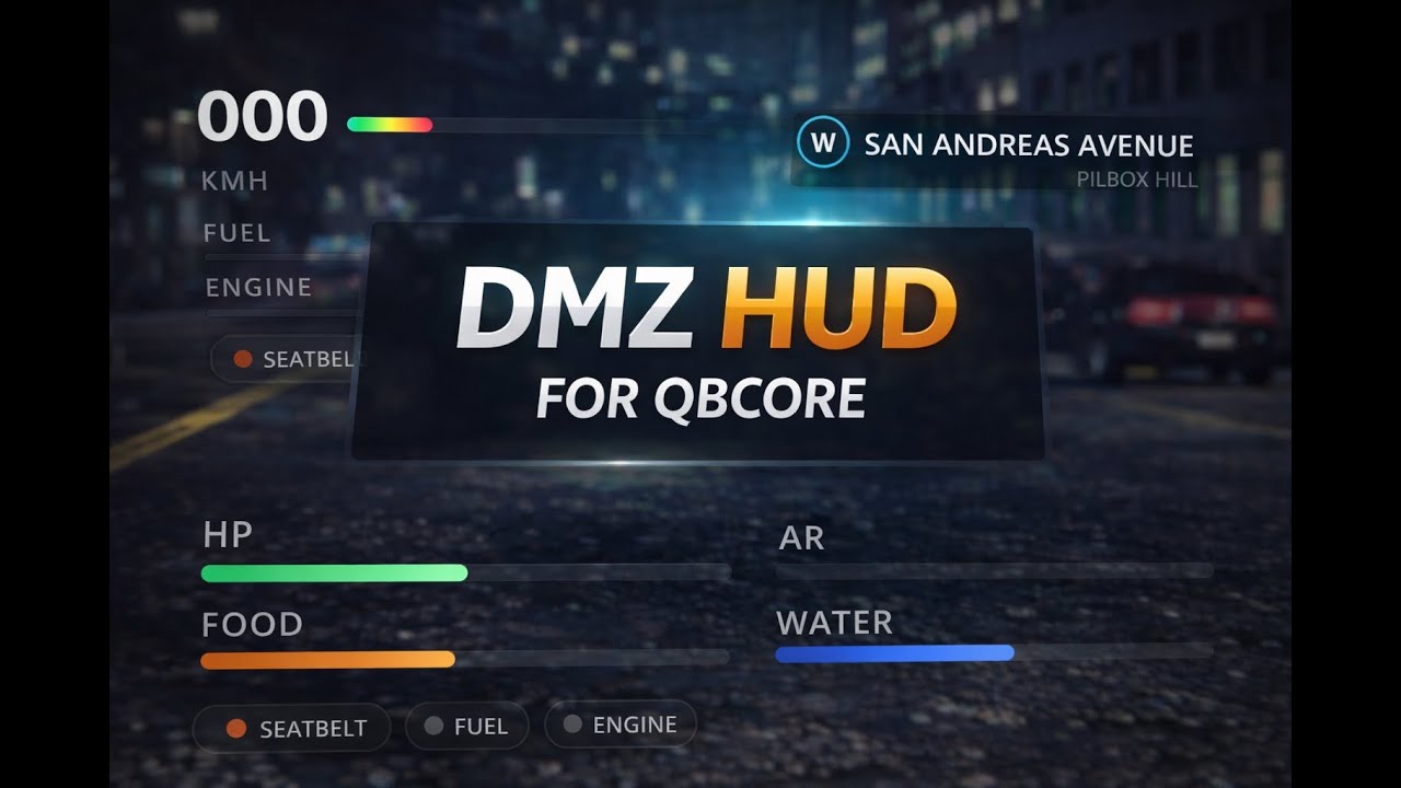 [PAID] DMZ HUD| HUD Script | [QBCore / ESX / QBOX] - YouTube