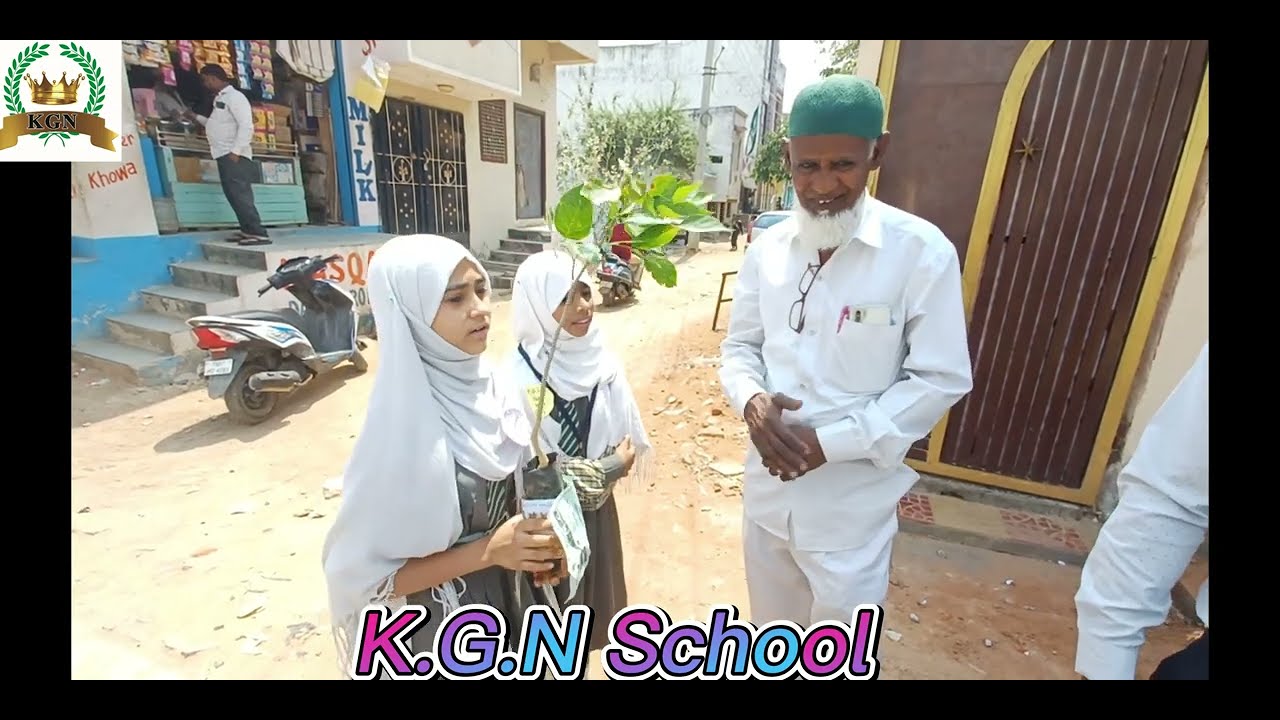 Free Plants Distribution By KGN School In Habeeb Colony, 2023 - YouTube