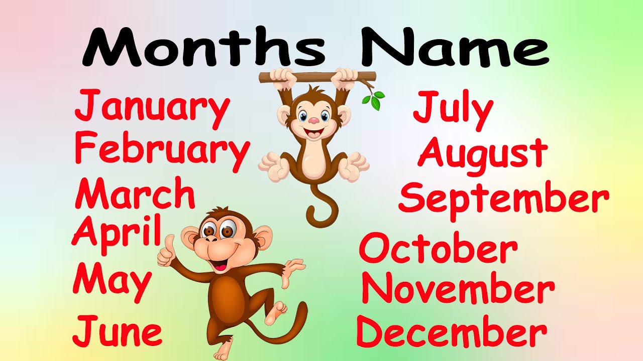 Months of the year | Pronunciation lesson | January February Months ...