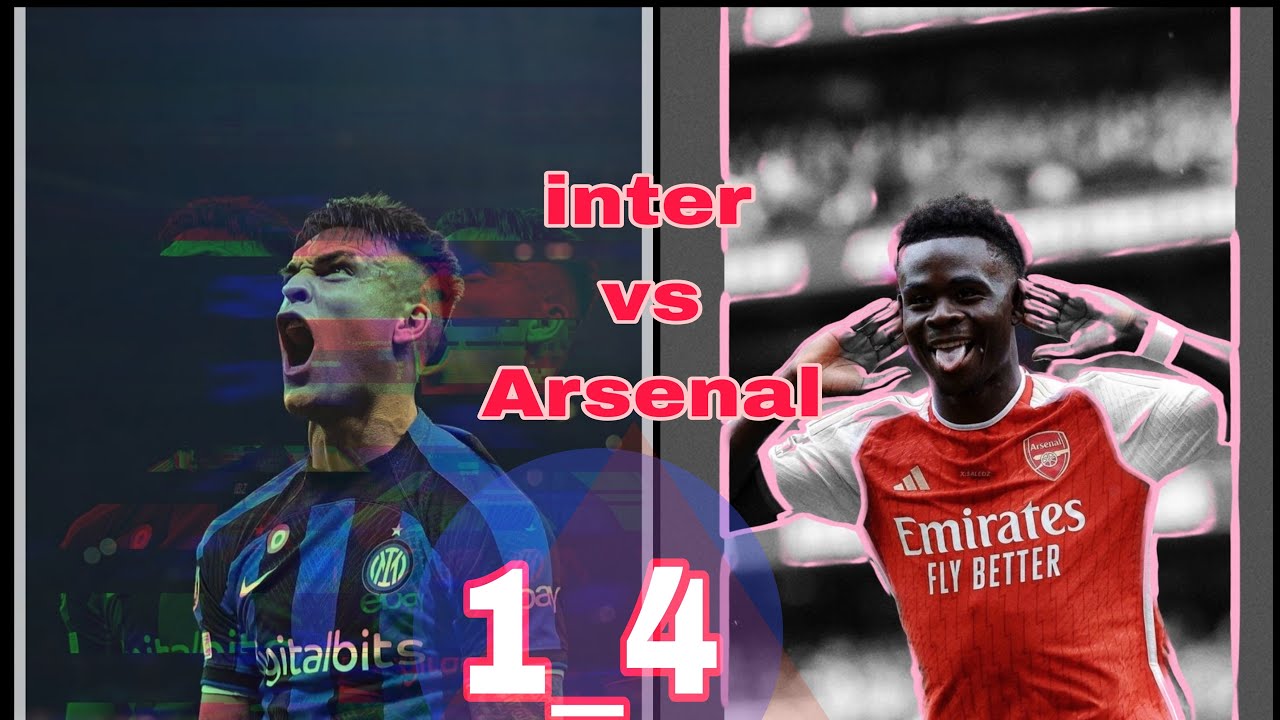 stunning 4-1 victory for ARSENAL VS INTER MILAN - YouTube