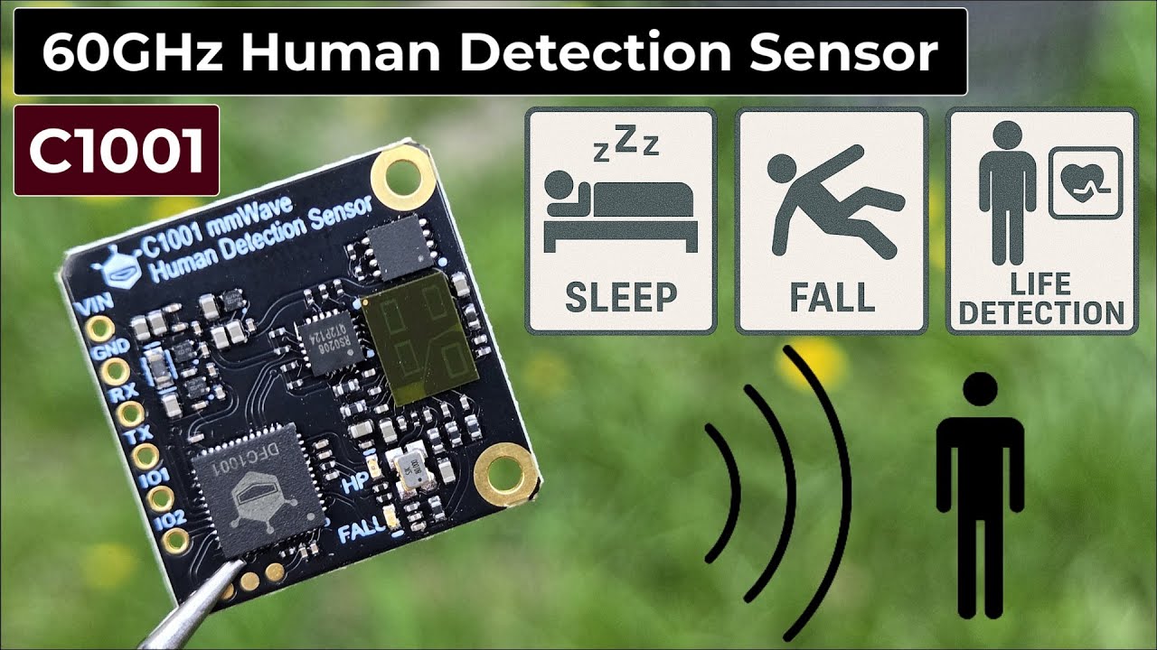 C1001 60GHz mmWave Human Detection Sensor with ESP32 | Sleep, Fall ...