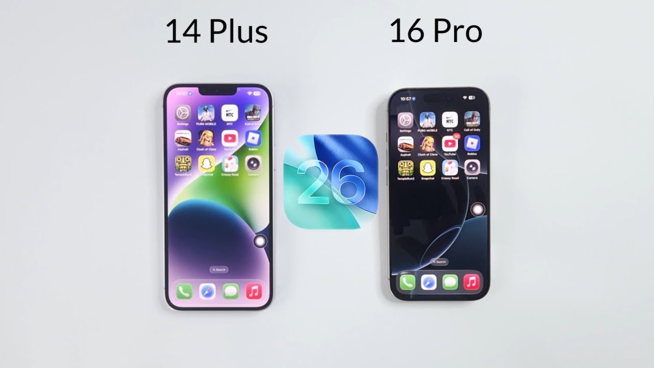 iOS 26 BETA SPEED TEST - IPhone 14 Plus vs iPhone 16 Pro - YouTube