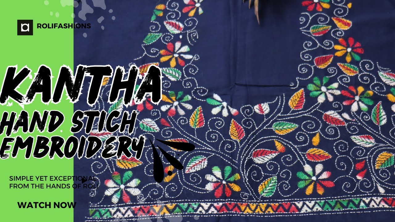 Complete hand work kantha stitch blouses | Just in 399|Don't miss them ...
