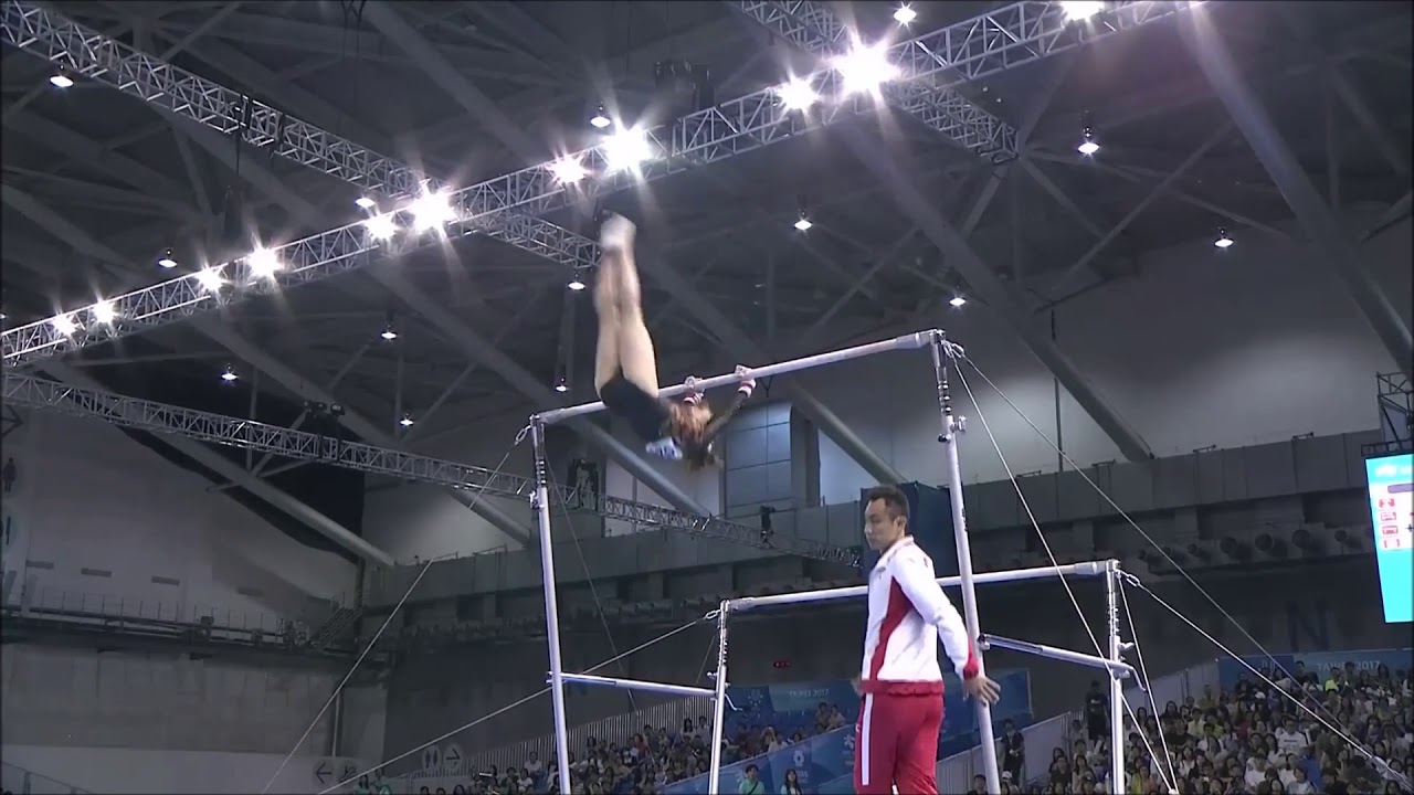 Asuka Teramoto (JPN) - UB AA - 2017 Universiade Taipei - YouTube