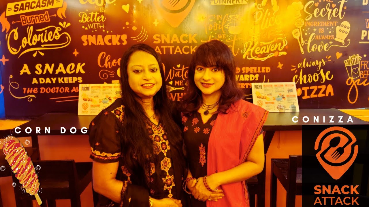 Snack Attack Review | Corn Dogs | Conizza | Lalmatia | Bangladeshi Food ...