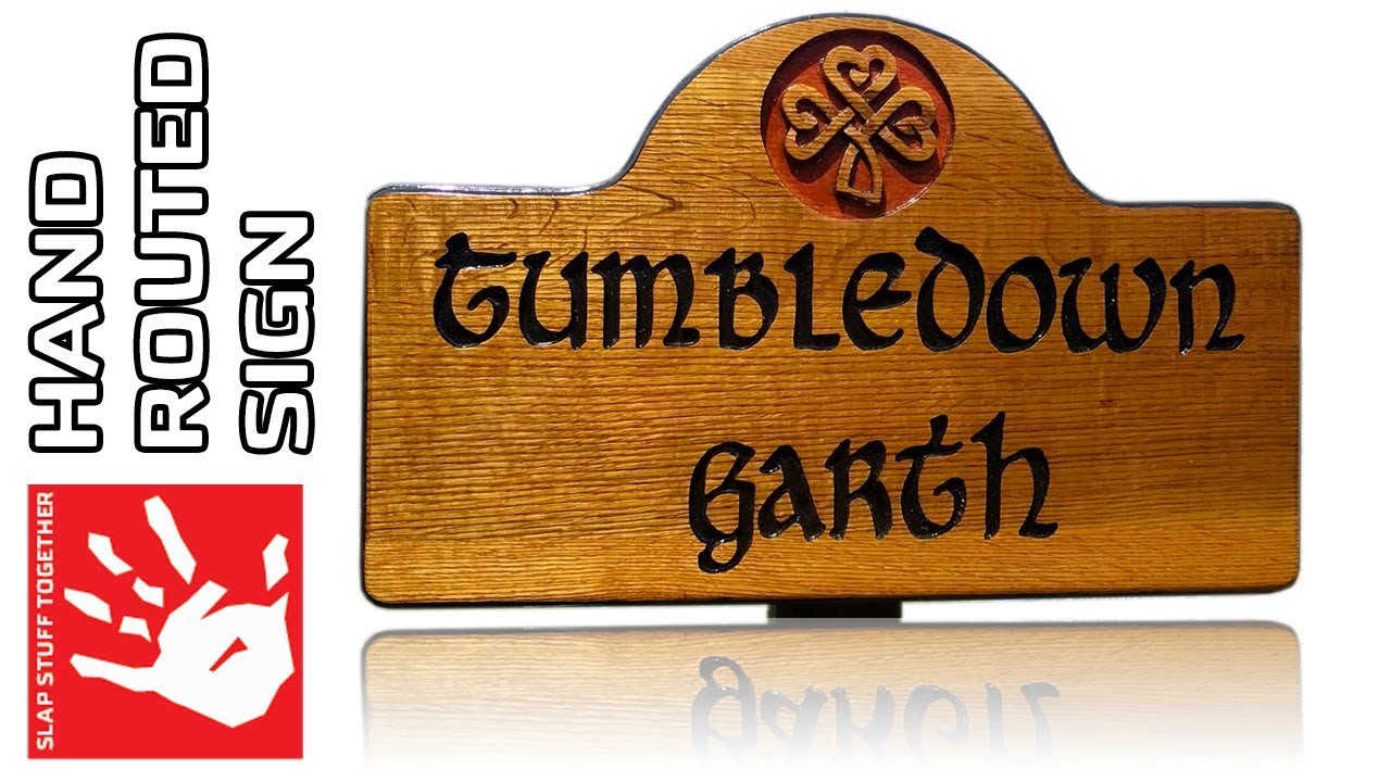 Hand Routed Sign - DIY [NO CNC] - YouTube