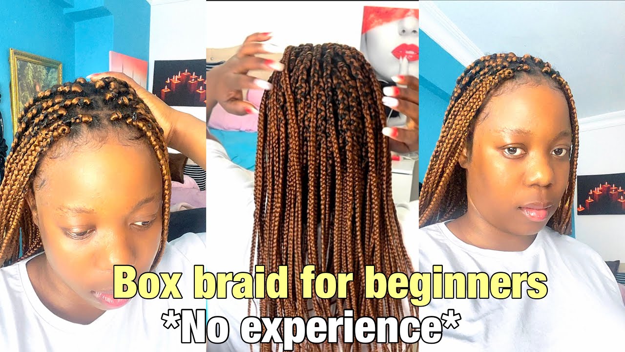 DIY: Box Braids | as a beginner with no experience - YouTube