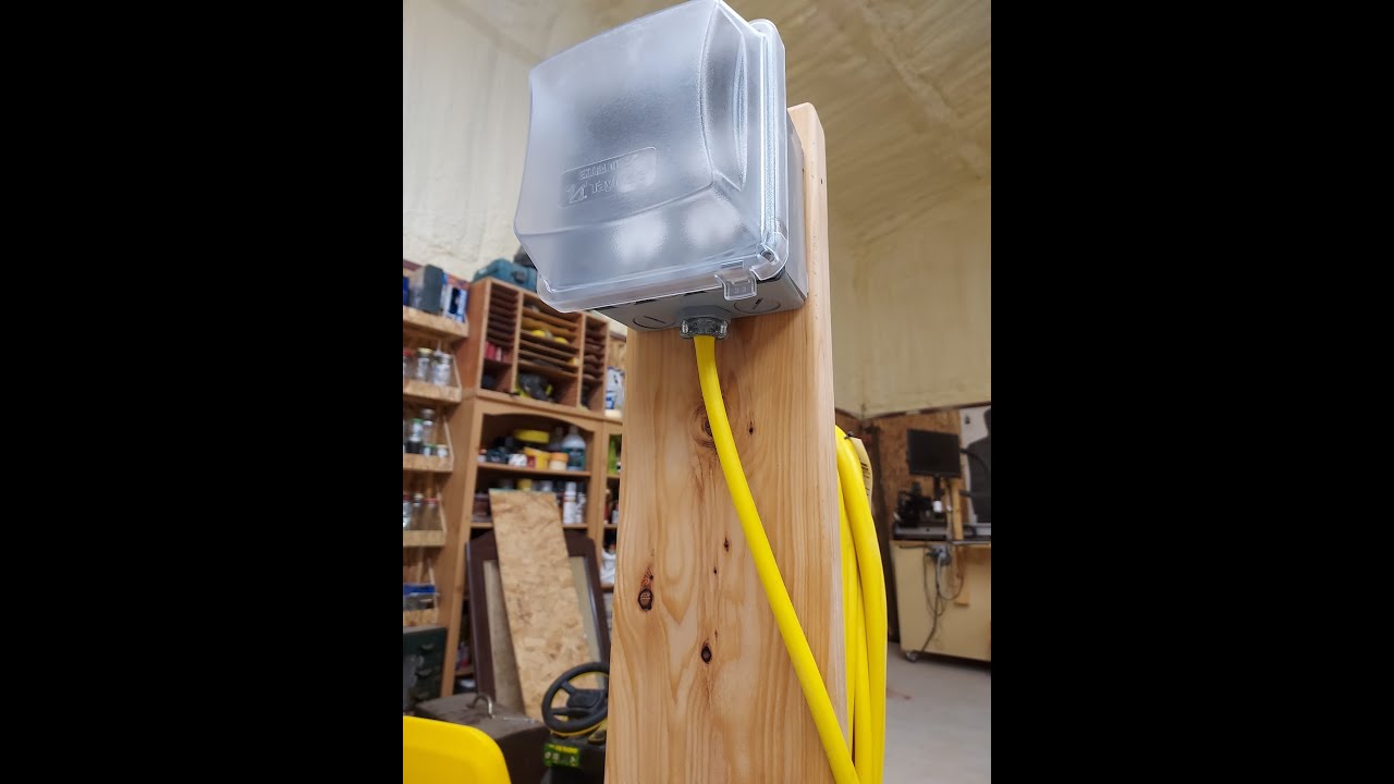 Power pole extension cord - YouTube