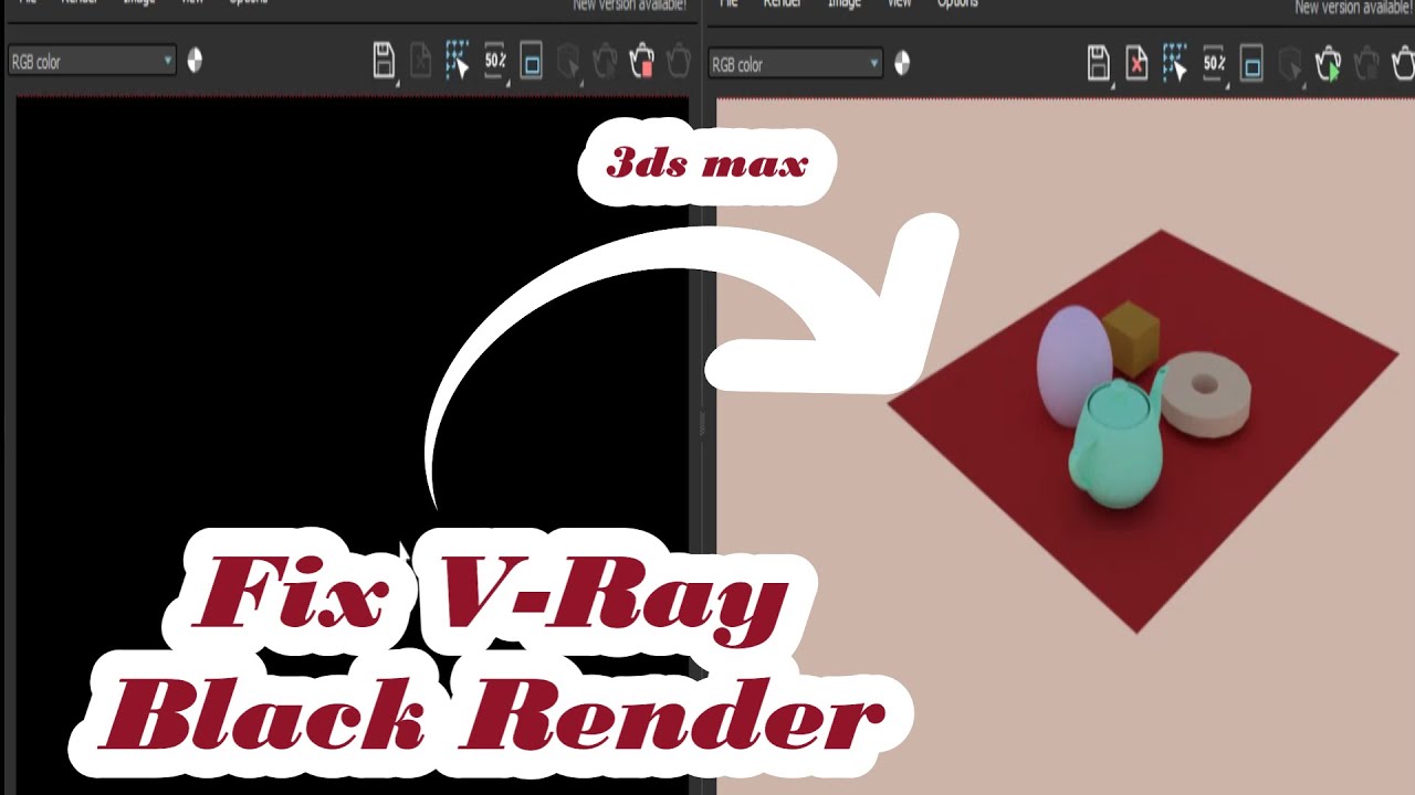 Three Methods to Fix V Ray Black Render 3ds max - YouTube