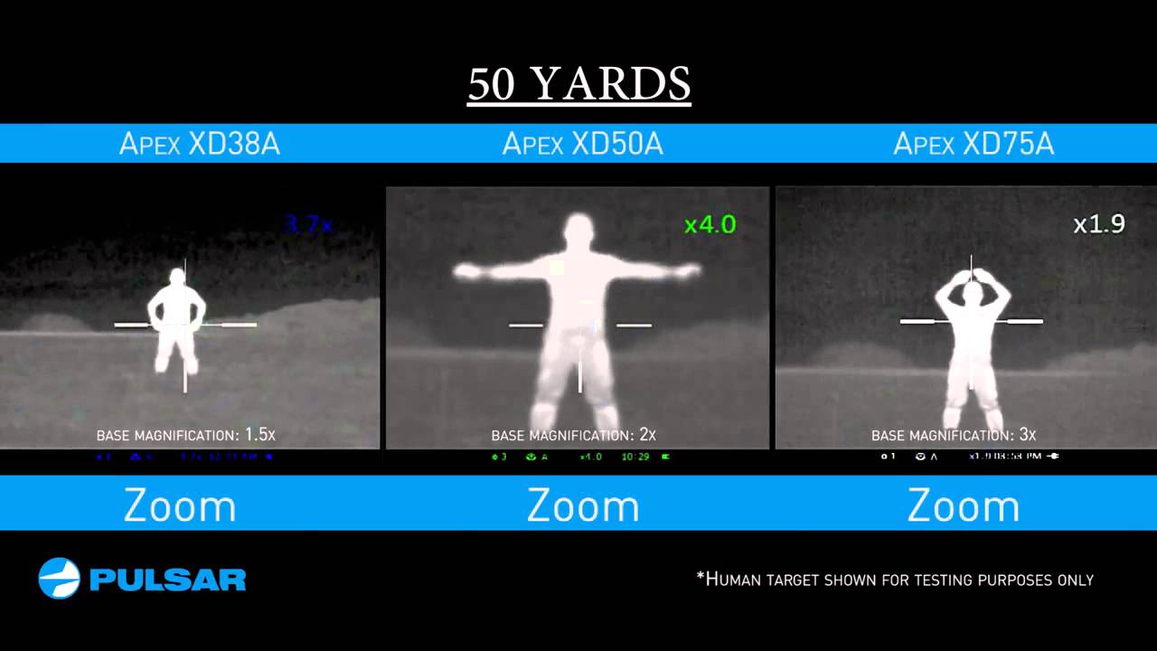 Distance Test Pulsar Apex XD A Thermal Riflescopes - YouTube