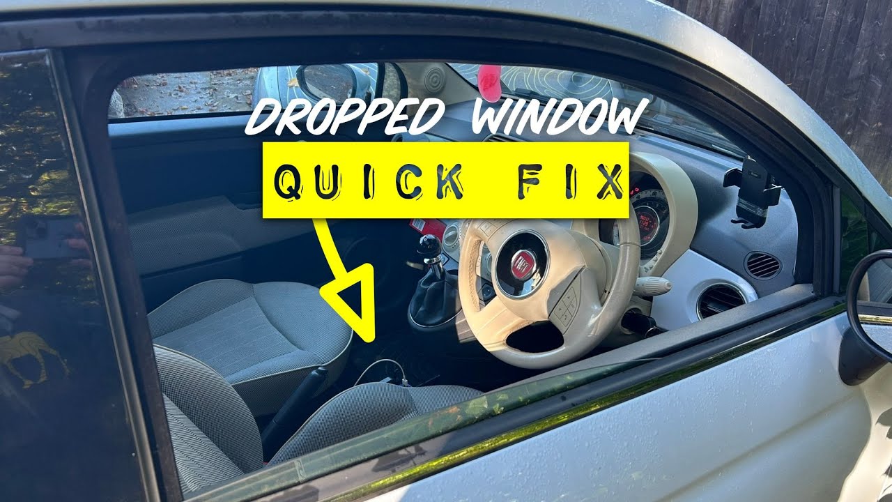 Quick Fix For Dropped Window | Temporary Repair Tip & Trick - YouTube