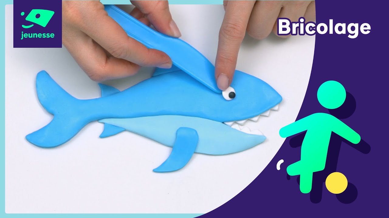 Fabrique un requin en pâte à modeler | Les tutos Patamuse - YouTube