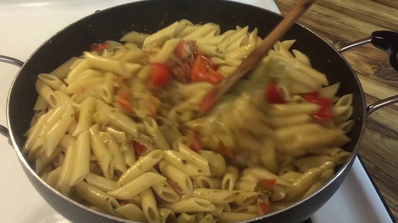 Pasta Con Pimientos, Deliciosa - YouTube