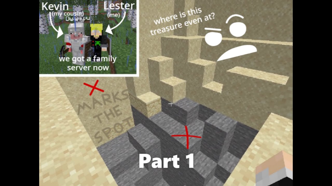 Family MC Server Pt 1: Treasure Hunting and Caving - YouTube